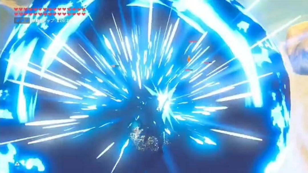 《塞尔达传说:旷野之息》以一敌十的神级操.