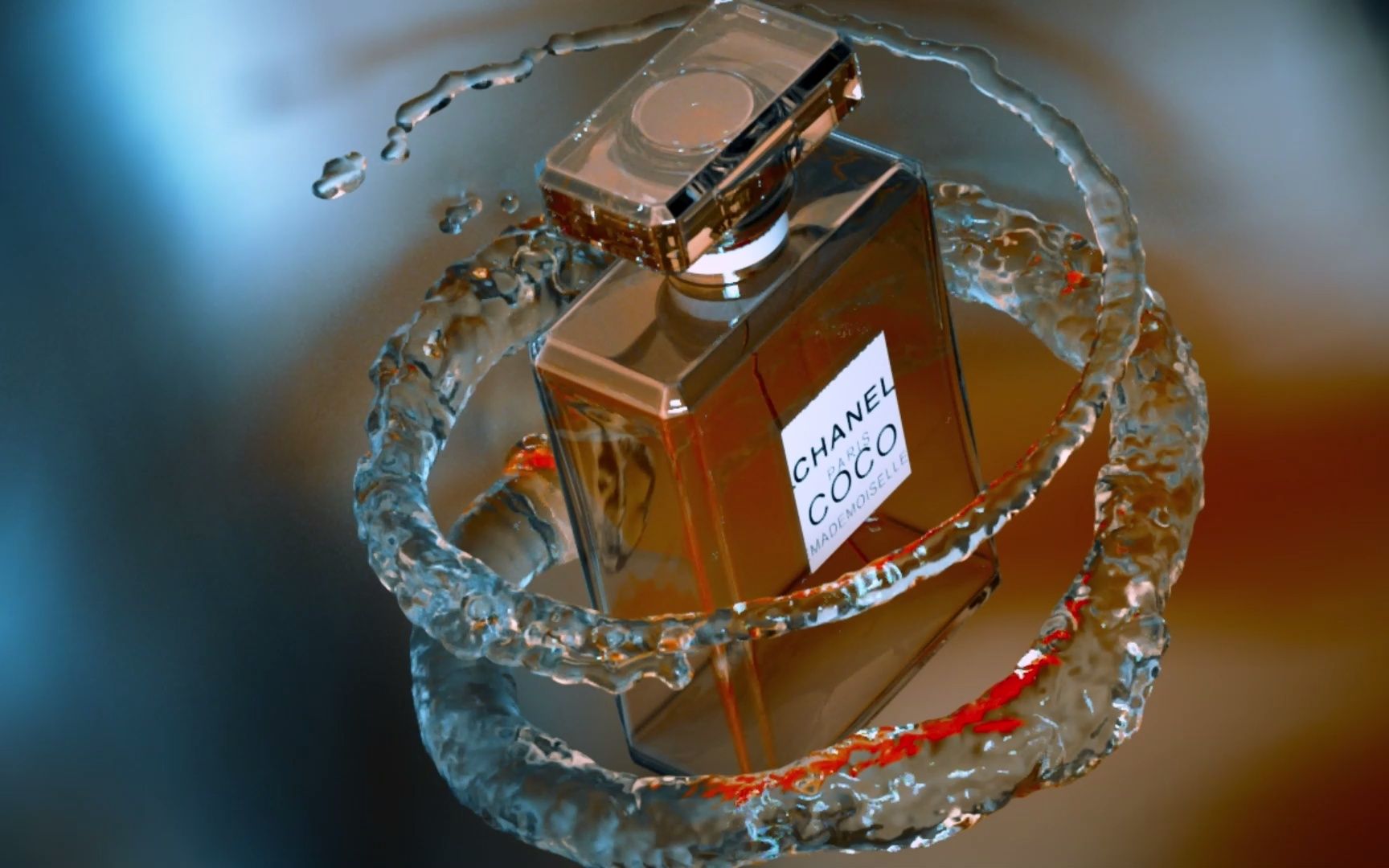 【C4D教程】顺滑又高级!10分钟学会电商广告中的水流动画!