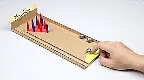 【极酷花园】用纸盒子制作"迷你保龄球游戏"的全过程【DIY手工系列】