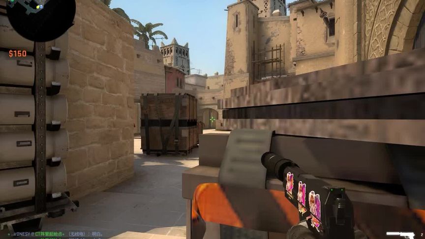 头像越粉 敲头越猛 #csgo