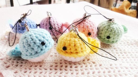 新手学编织,超简单萌萌哒钩针编织小鲸鱼教程2
