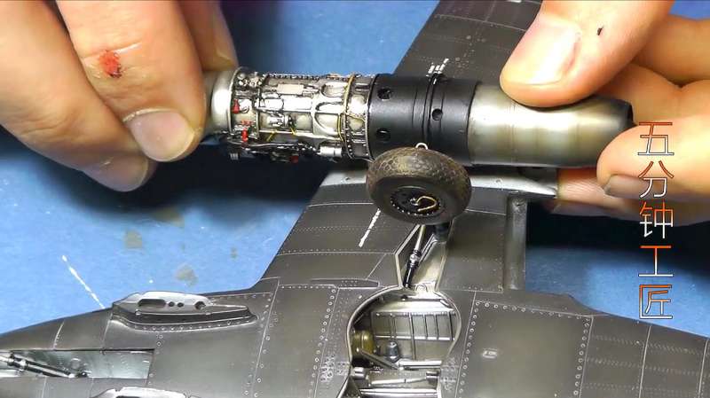 【飞机组装教程】飞机模型制作第六集之机翼引擎发动机制作