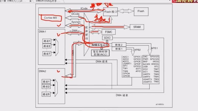 STM32单片机嵌入式实战教程:STM32F103 系统架构
