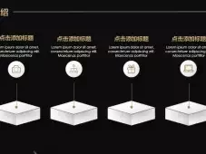 【动态】黑金大气商业计划书PPT模板