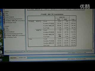 交叉列联表分析