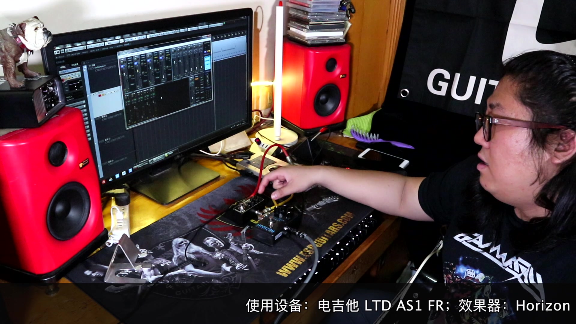 重兽测评-如何在家录制电吉他之基本录音篇(非麦克风+吉他音箱)