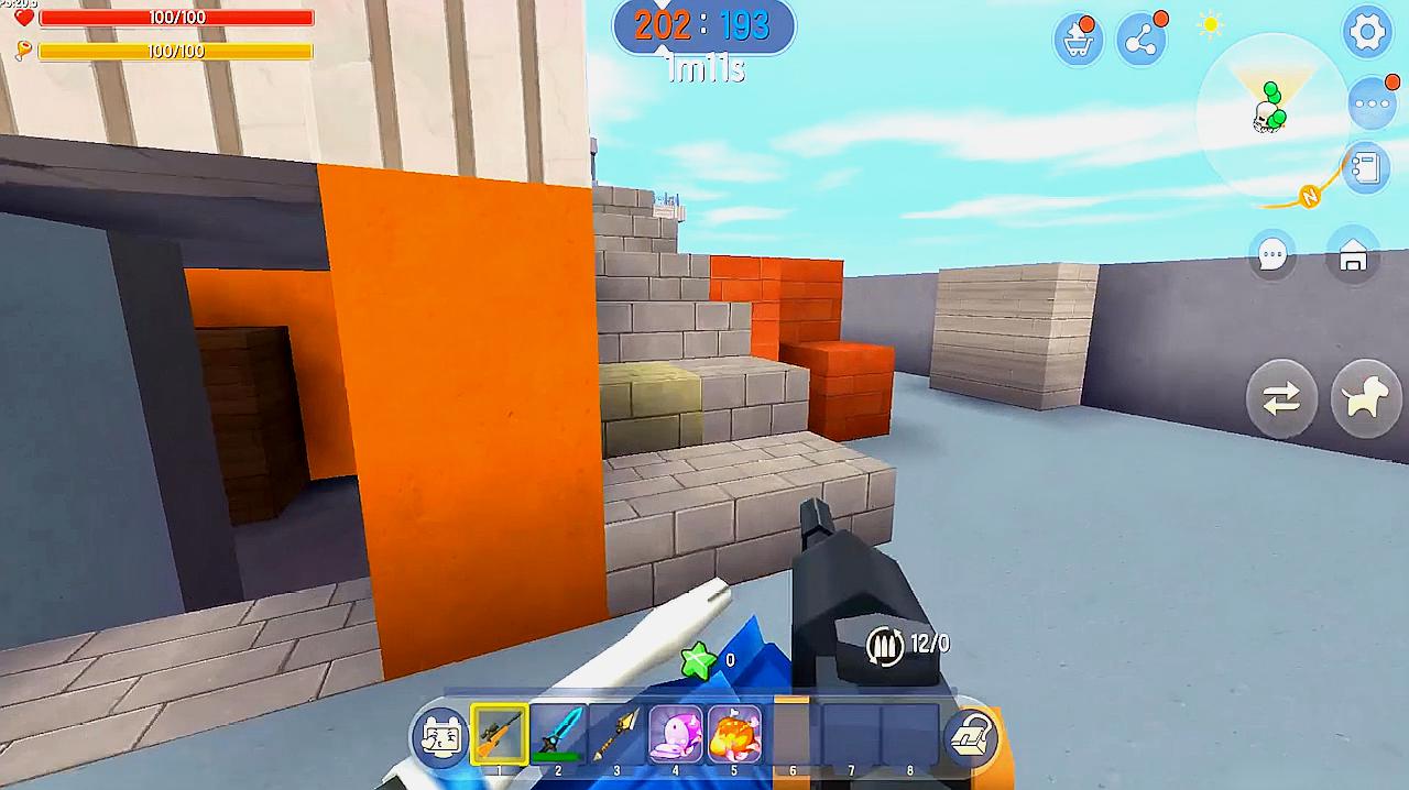 迷你世界:玩对战遇到对手用小淘气,你觉得这算犯规吗?跳飞那种