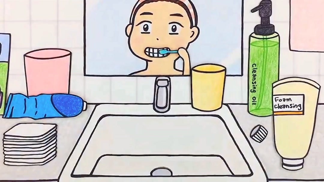 定格动画准备洗脸吧~超有趣的定格动画