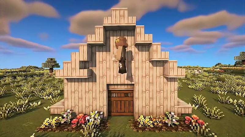 我的世界:建一个小木屋