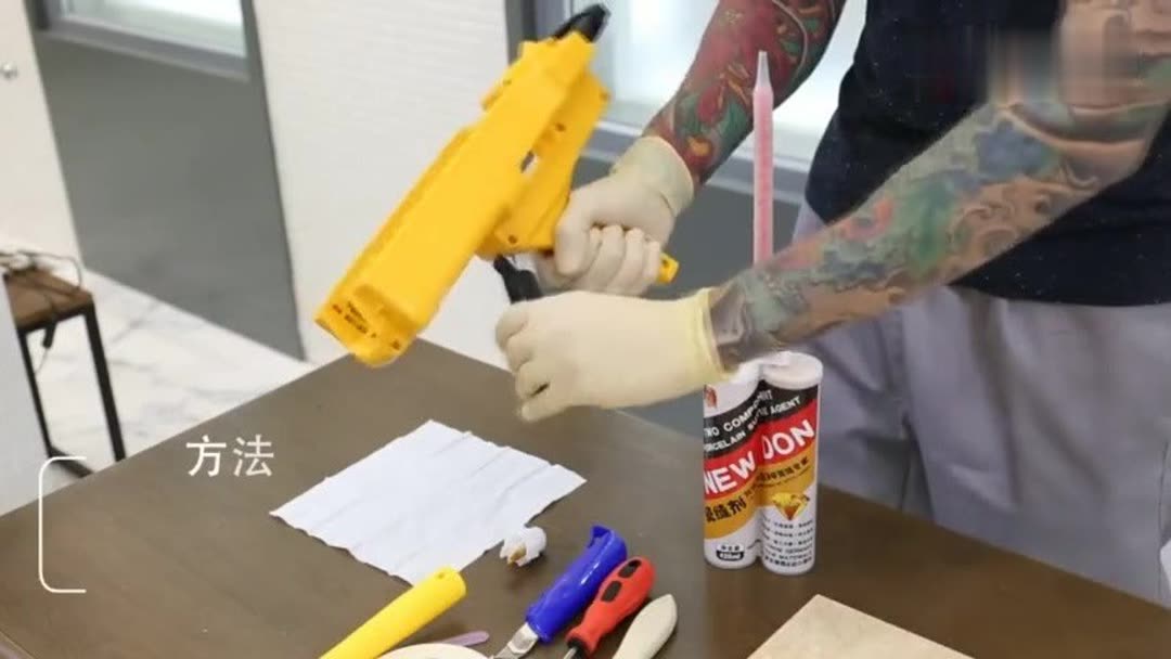 家装瓷砖地砖美缝施工视频