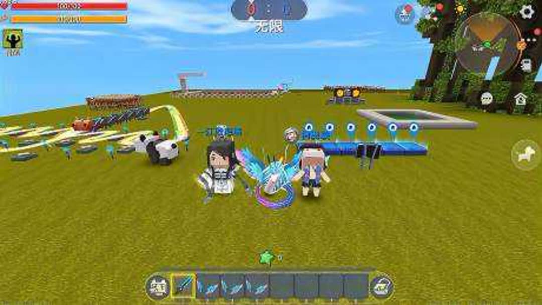 迷你世界糖糖解说:大战羽蛇神,火箭筒的威力就是强大