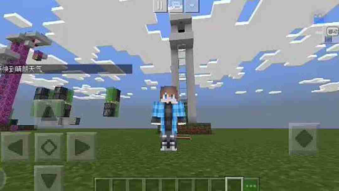 小新君我的世界手机版的活塞虫电梯展示。