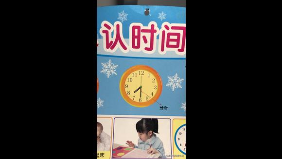 宝宝学数学:小朋友我们今天继续学习时间,认识钟表ߕ�。