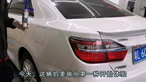 惠州粉丝车友开辆凯美瑞做保养,有按时保养并用对产品,车况优良