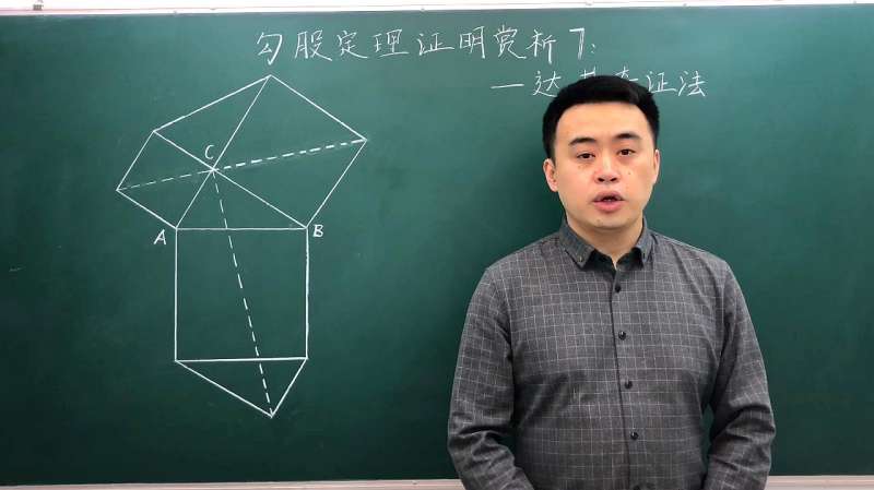 勾股定理证明赏析7—达芬奇证法