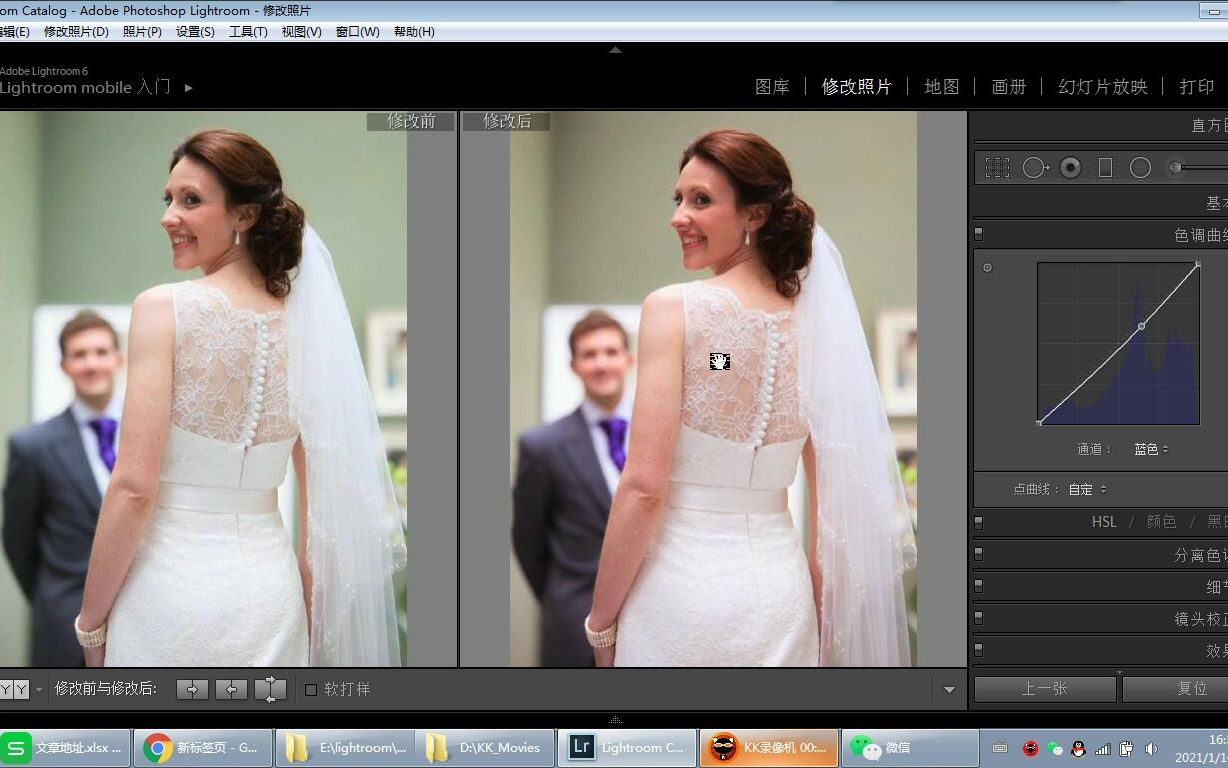 Lightroom中RGB曲线的肤色校正方法教程