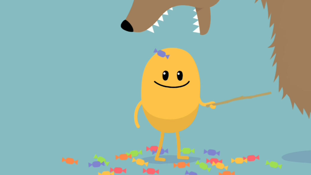 萌萌哒的小豆子 从熊熊嘴里要糖吃?游戏