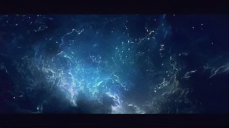 1423 瀚唯唯美星空星河之上蓝色科技文字标题企业宣传片开场动画AE...