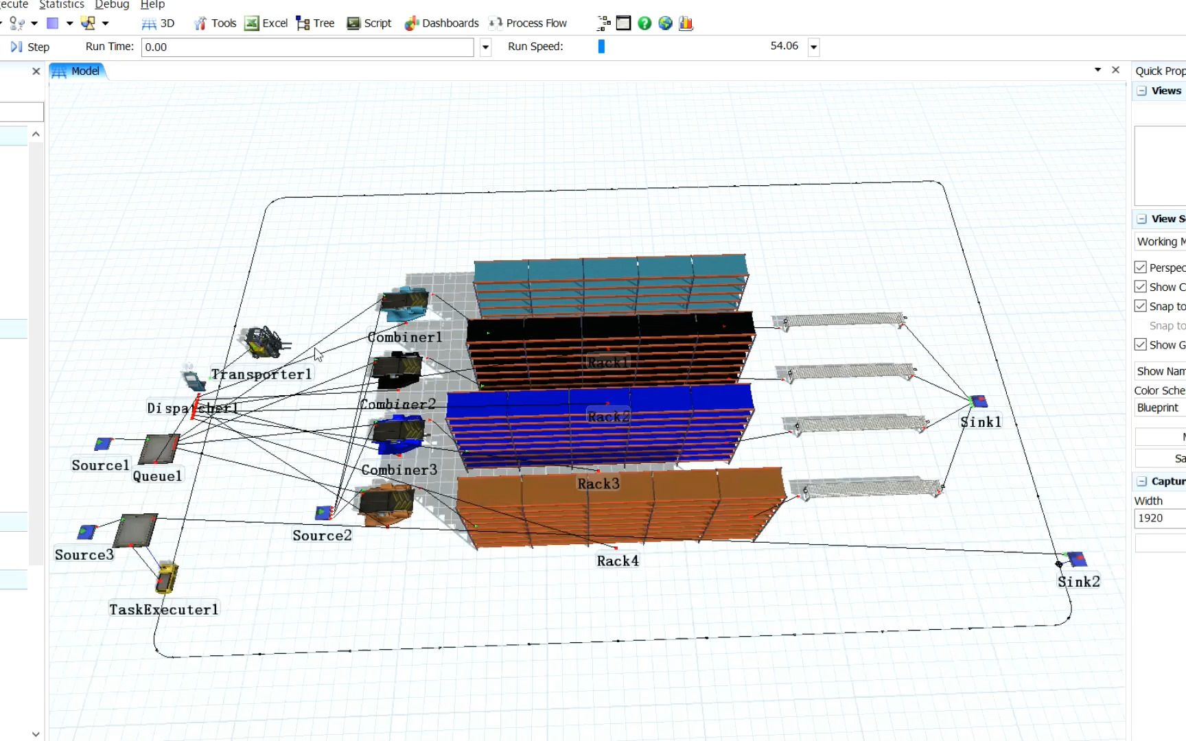 2020211297袁佳运基于flexsim的校内快递站点自动化立体仓库的仿真...