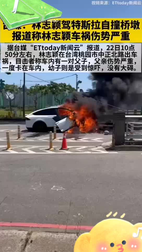 #林志颖驾驶特斯拉出车祸