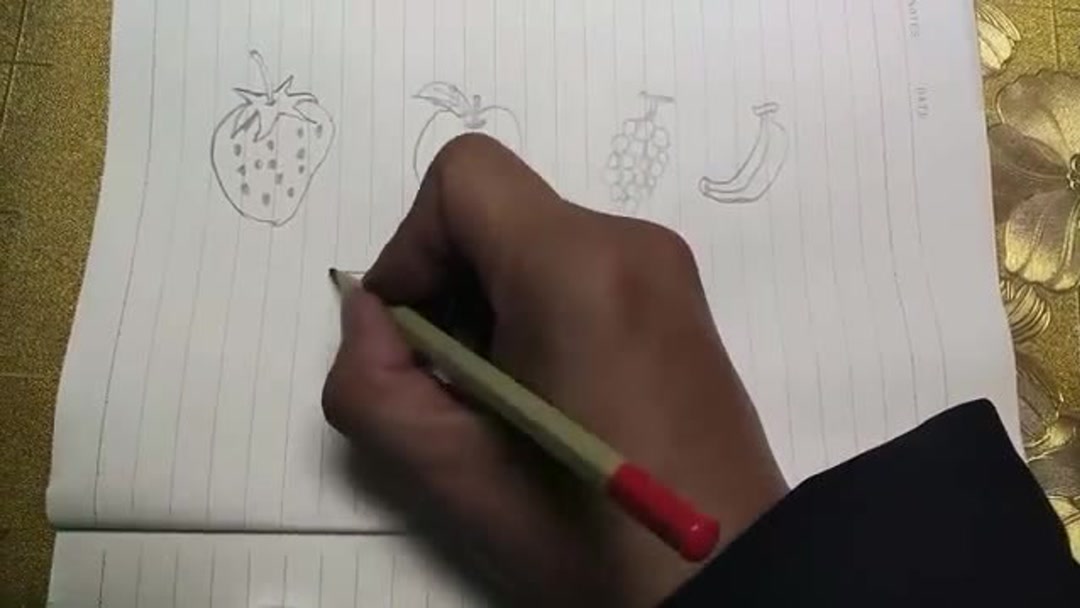一分钟学会宝宝儿童早教启蒙简笔画_ 几种水果