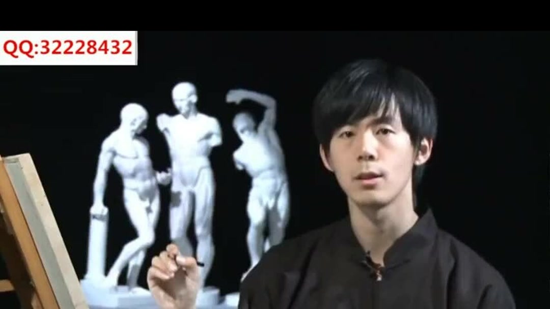 结构素描教程_几何素描教学视频_油画人物