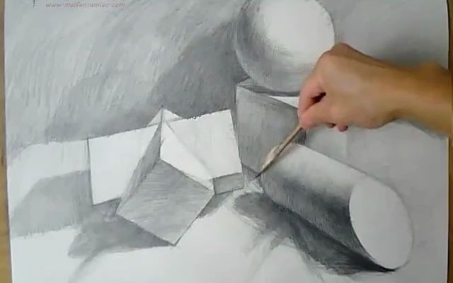 12.4 如何画四个几何体的组合第四节