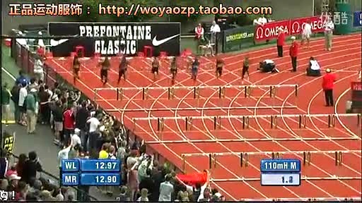 刘翔12.87超风速平世界纪录夺冠