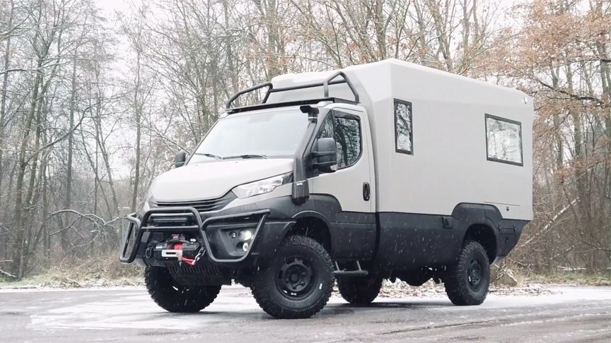 2023最新款 依维柯 Daily 4x4越野房车 箱体外观曝光