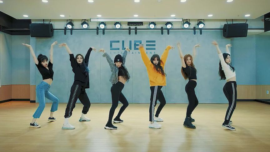 gidle组合《Senorita》舞蹈练习室版,plmm们怎么都看不够呀