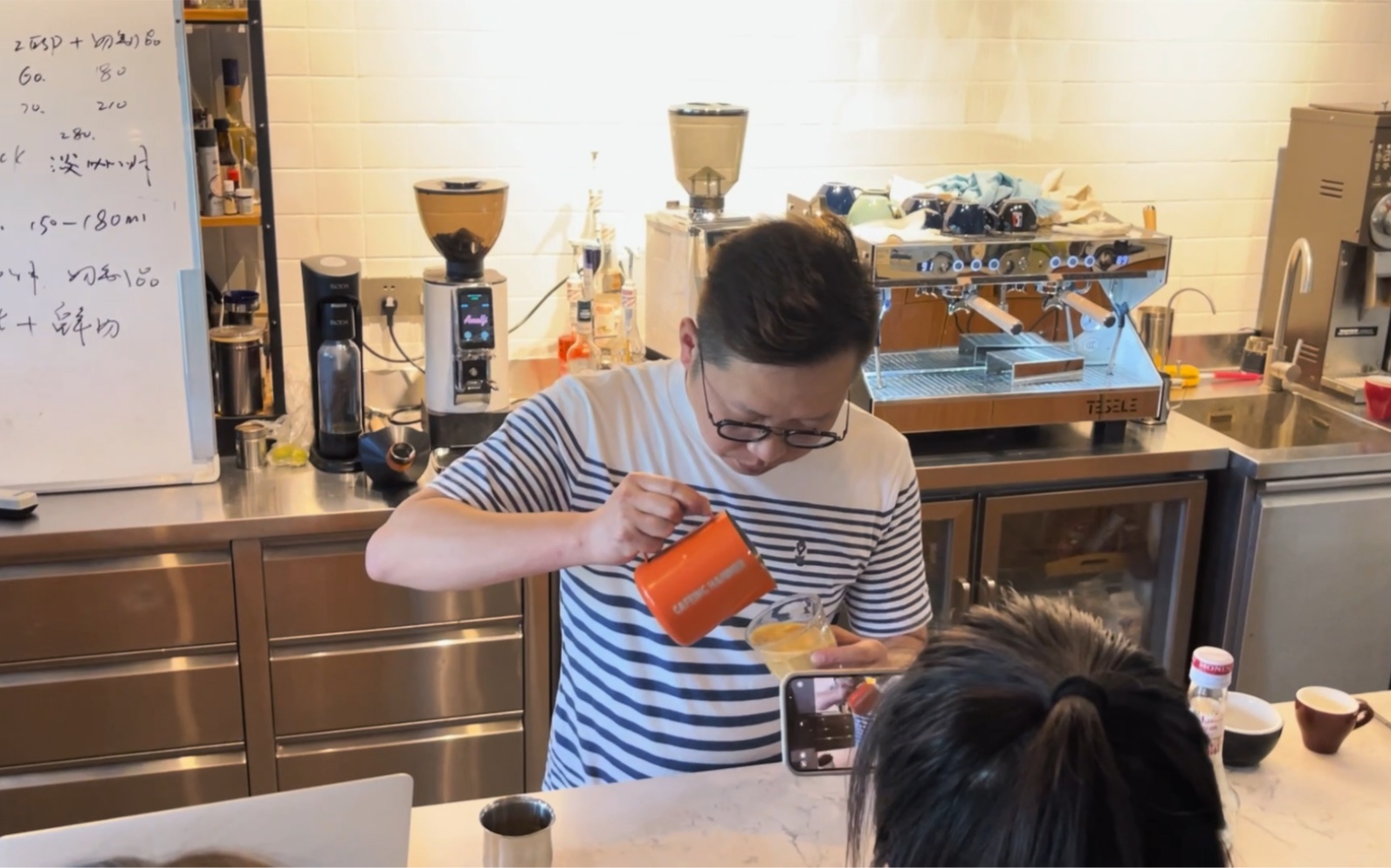 重庆百瑞斯特咖啡培训教学氛围,零基础学习咖啡课程的记录,意式咖啡...