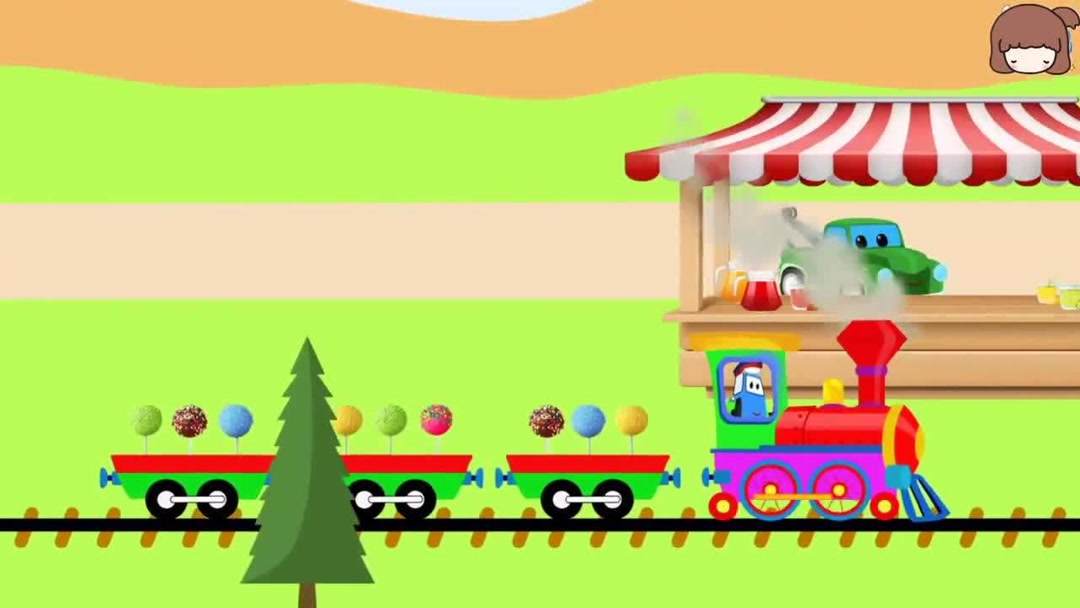 亲子早教动画:变形警车珀利趣味卡通动画小汽车偷偷开走了火车