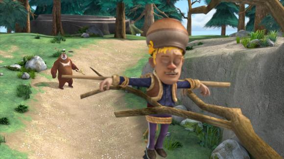 经典儿童搞笑动画片,打瞌睡的光头强