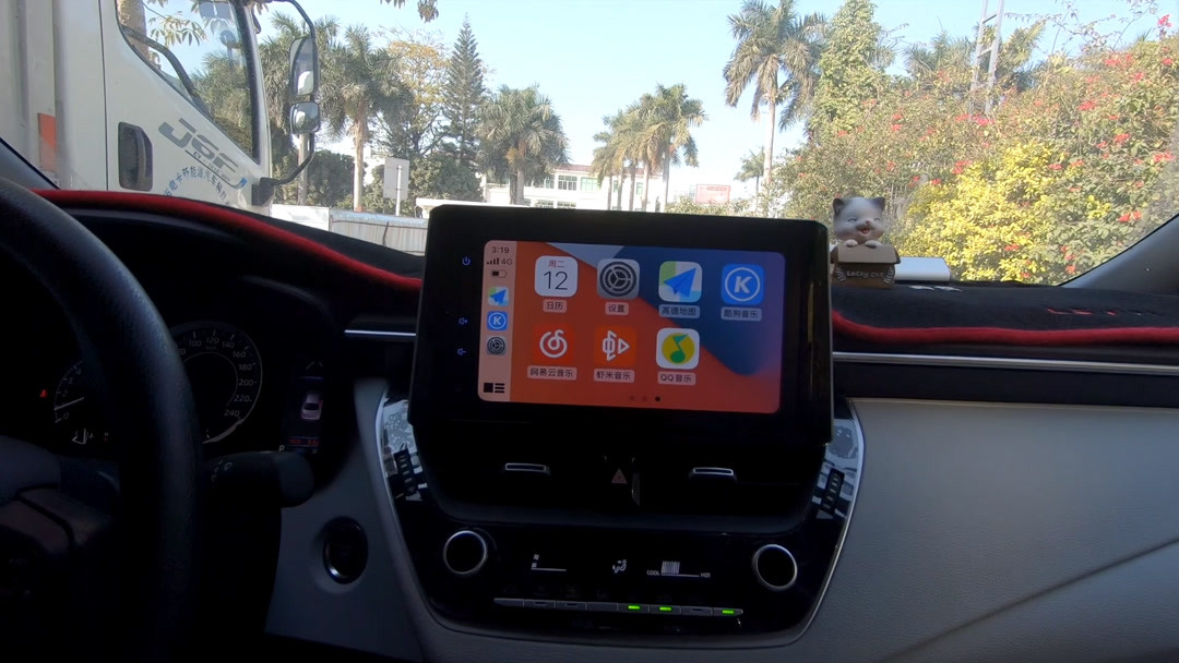 新款21款丰田雷凌卡罗拉原厂屏升级专用CarPlay模块屏幕互联演示