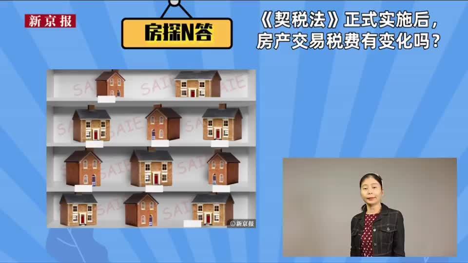 房探N答|《契税法》正式实施后,房产交易税费有变化吗?