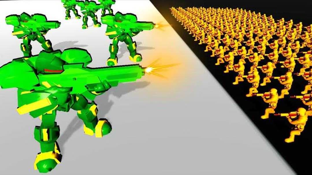 玩具兵模拟器:携带8种不同的武器,还能建造战斗堡垒对抗机器人