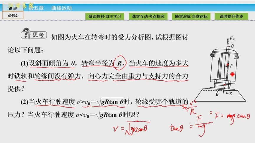 高中物理 37生活中的圆周运动 必修二
