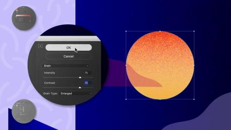 「AI」简单步骤用AI制作渐变颗粒纹理效果