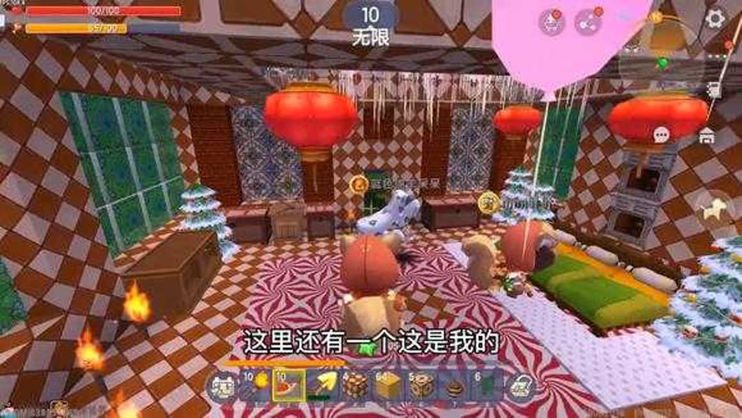 迷你世界:玩十倍掉落生存,快速刷糖果,参观糖果屋