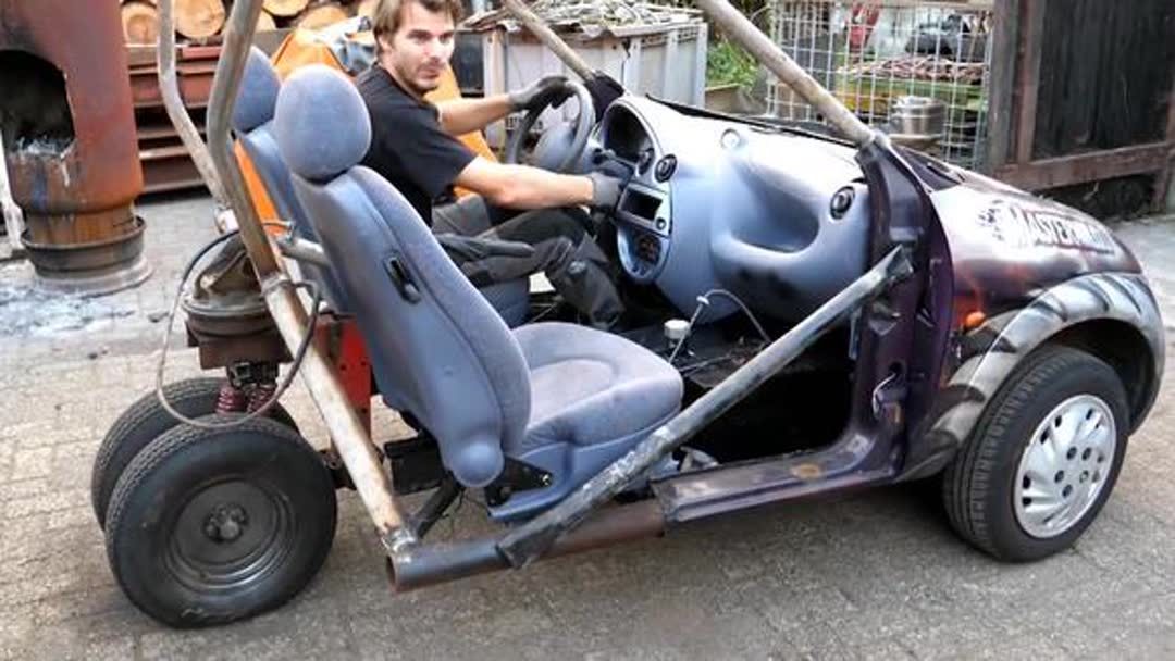 脑洞大开的改装,转弯半径这么小,山路十八弯都不怕!