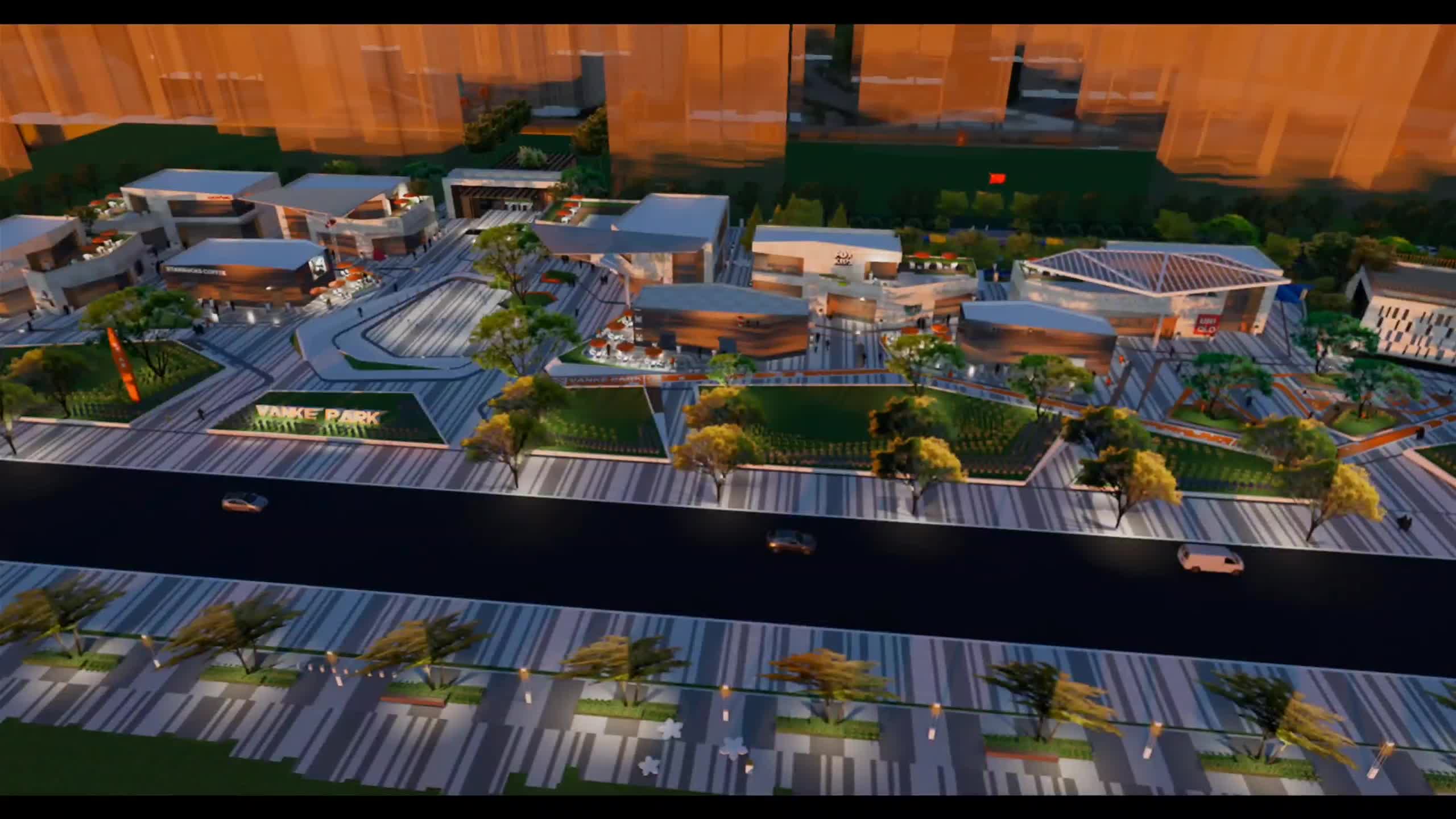 SketchUp建模enscape渲染,5分钟做出商业街漫游动画,效果真棒!