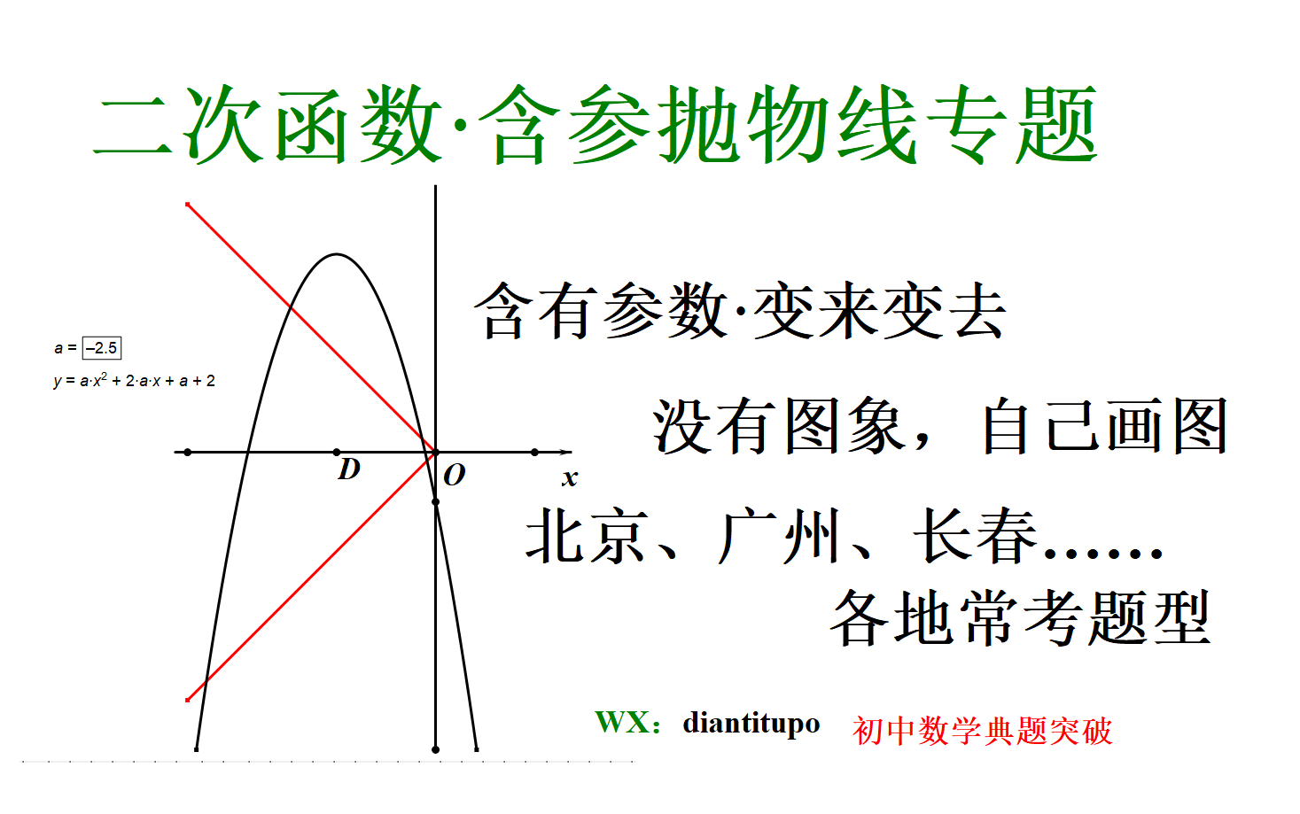 中考数学·二次函数·含参抛物线专题·看到就是赚到!