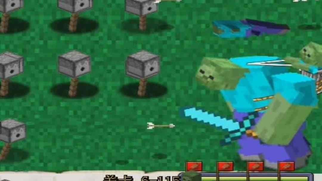 偷走钻石剑的MC巨人僵尸 无敌BT版 我的世界植物大战僵尸3