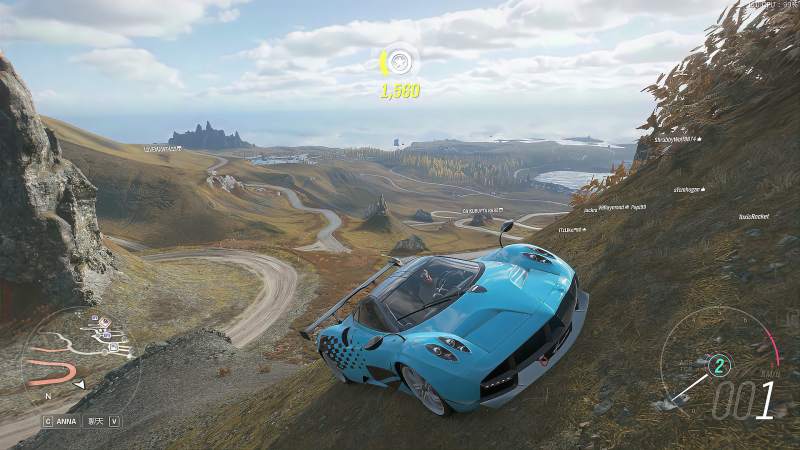 跑车真实模拟器:帕加尼从1000米的山上坠毁,全过程