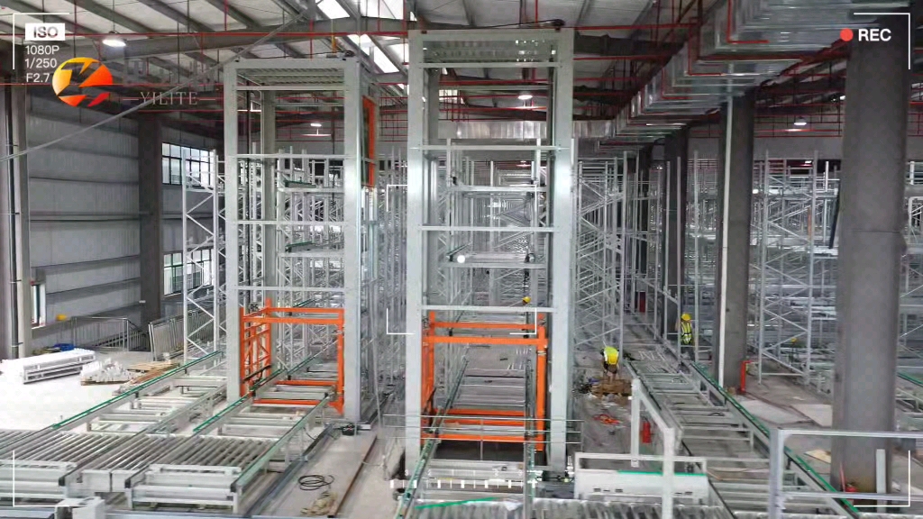 四向穿梭车自动化立体仓库 穿梭式货架 四向车智能仓库