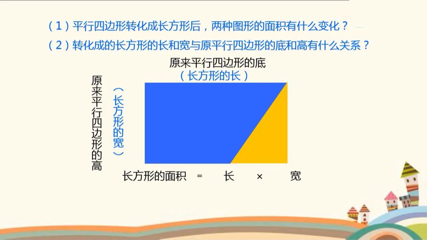 五年级数学,平行四边形的面积公式,你会了吗?
