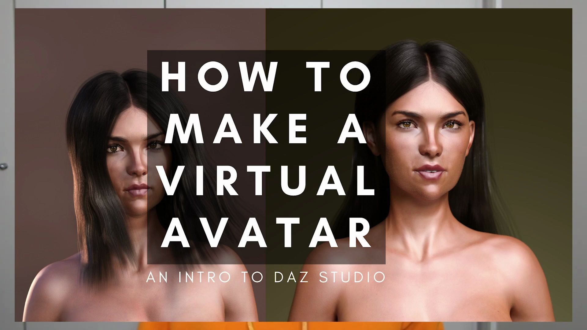 Daz Studio虚拟人物角色动画制作流程视频教程 人人素材RRCG