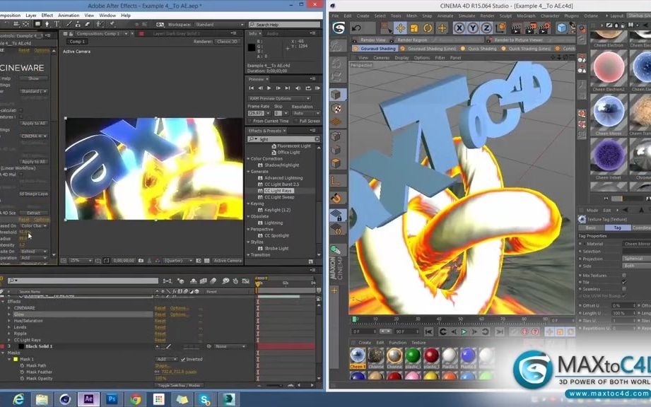 3D Max模型导入C4D插件 MAXtoC4D v5.0