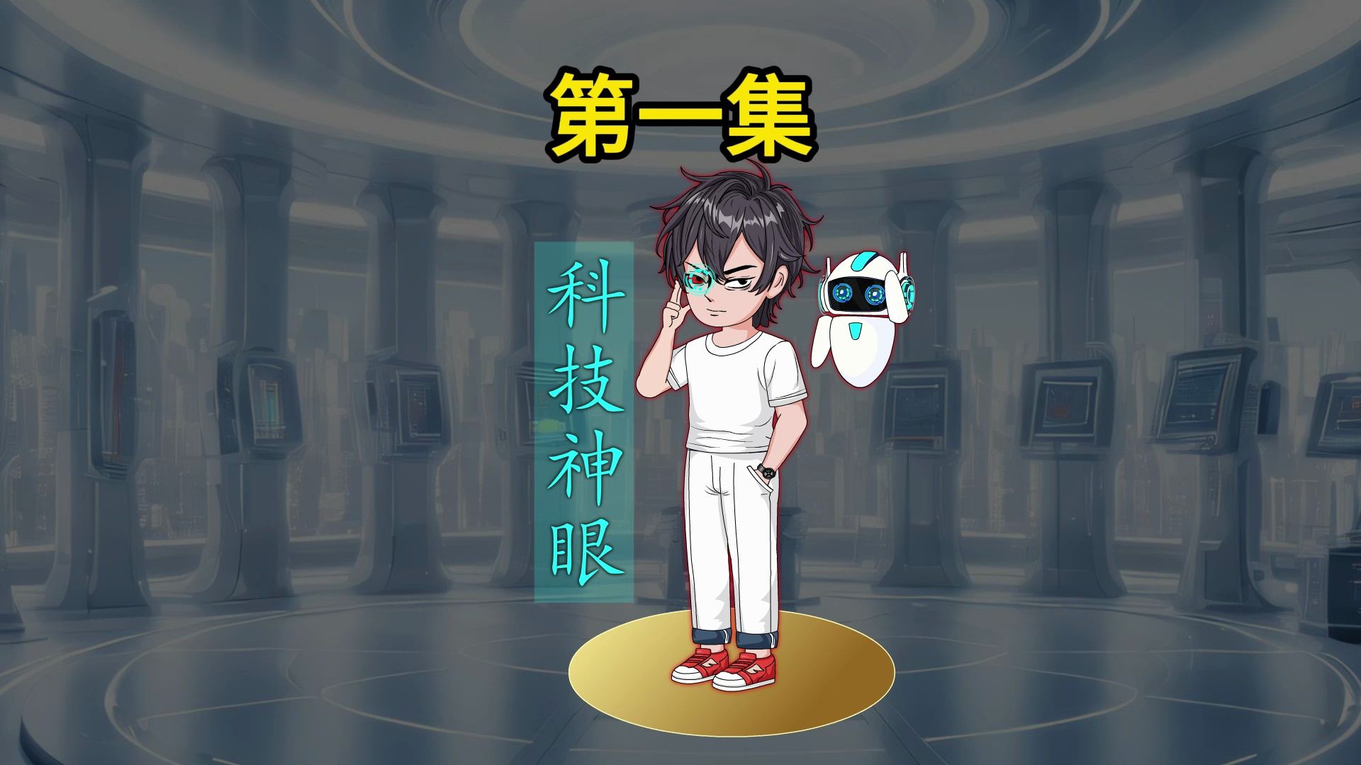我的右眼是超级人工智能,吃东西就能变强!科技神眼01