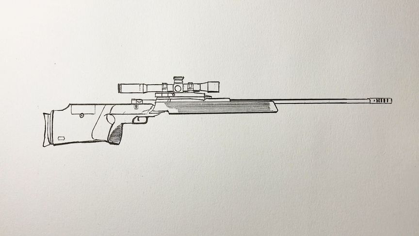 不仅仅只有98K,这把德国毛瑟狙击枪画出来也好看